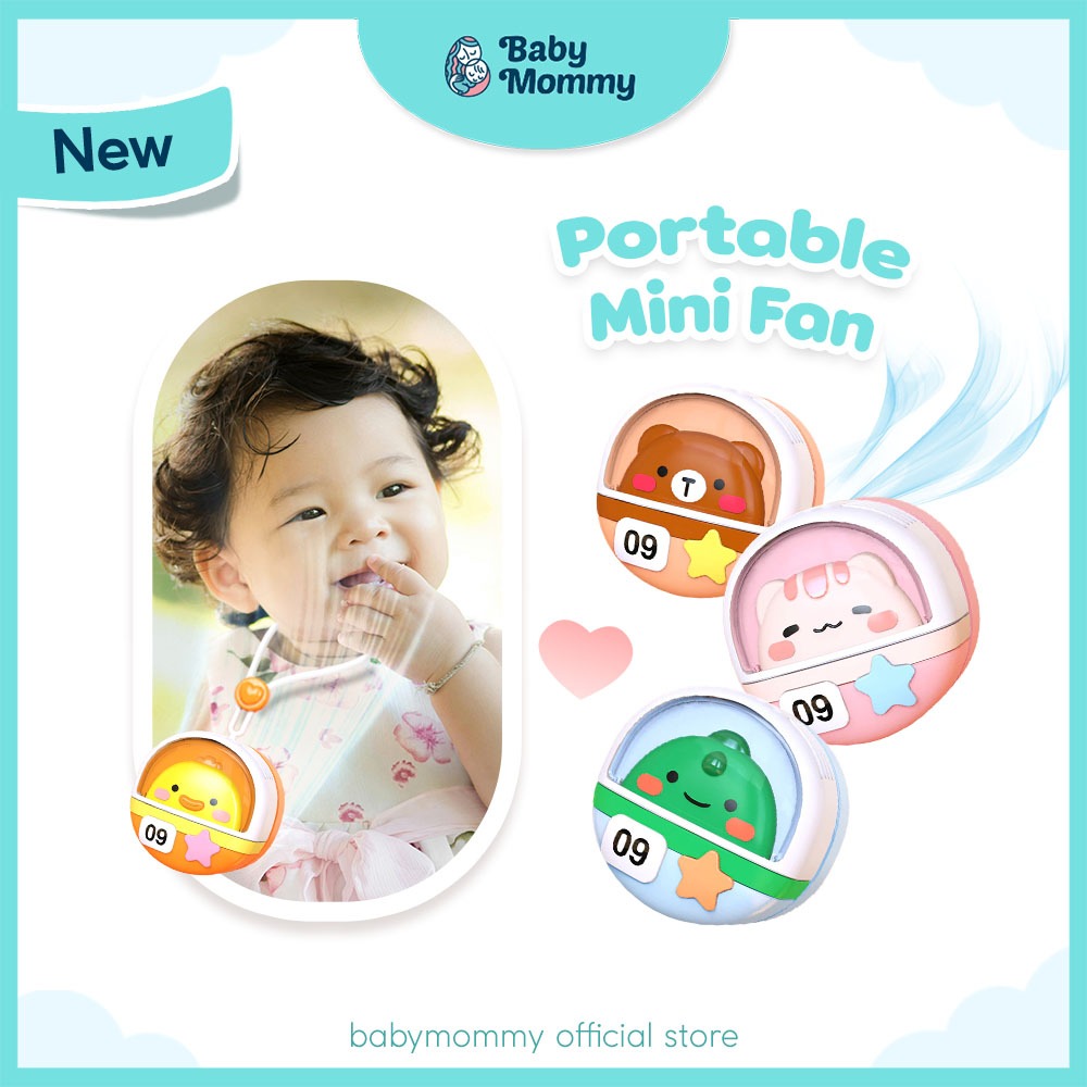 Ready Stock Animal Mini fan Lanyard Fan USB Rechargeable Hanging Neck ...