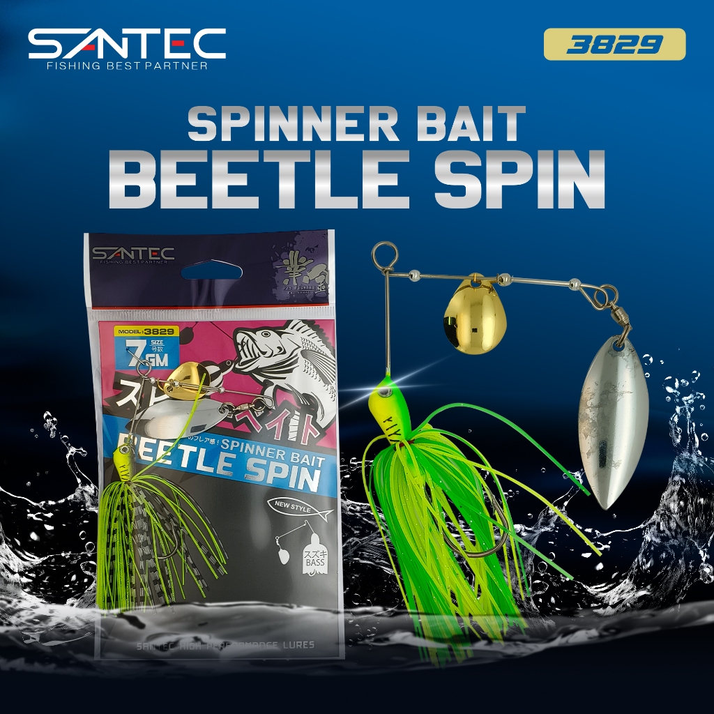 SANTEC - BEETLE SPINNER BAIT-3829-SPINNER BAIT | Shopee Malaysia
