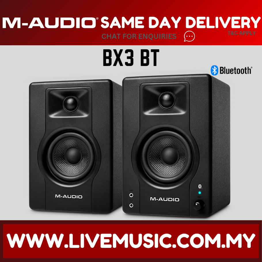 M-Audio BX3 3.5 Inch Bluetooth Multimedia Monitors Speaker - Pair ( BX3-BT / BX3 BT ) | Shopee ...