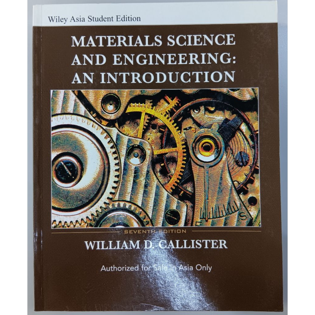 Materials Science and Engineering: An Introduction, Asia Student ...