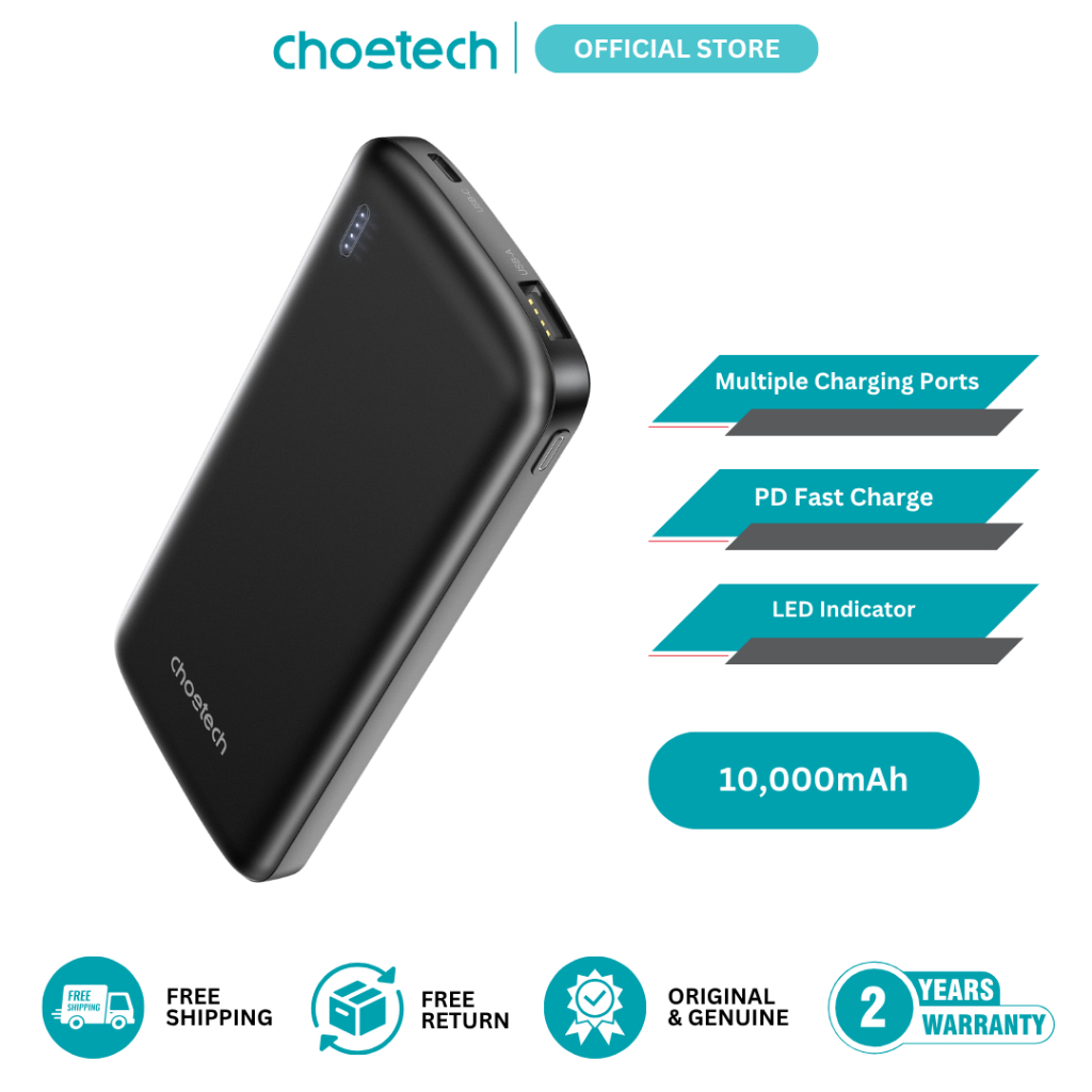 CHOETECH B850 10000mAh PowerBank | Shopee Malaysia