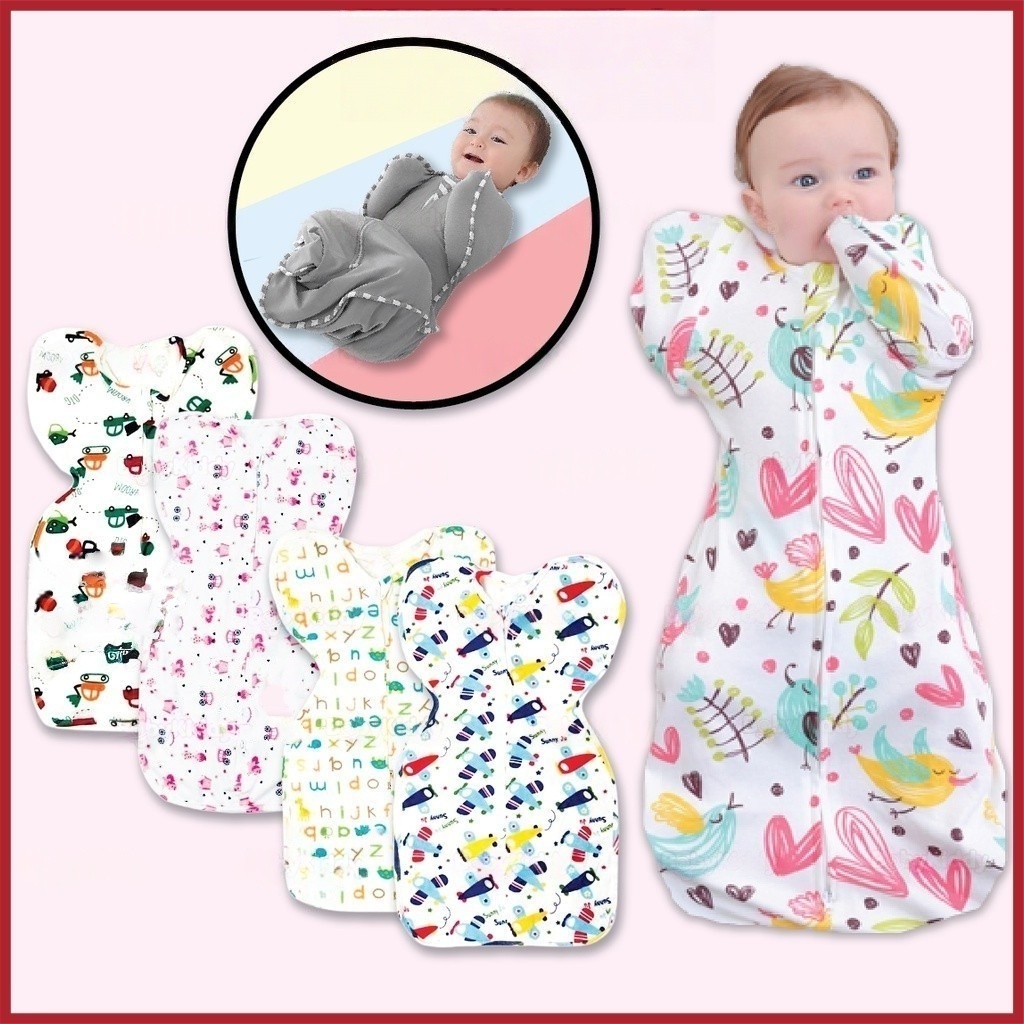 ZIP BABY SWADDLE Newborn Infant Sleeping Bag/Blanket Bedung Bayi ...