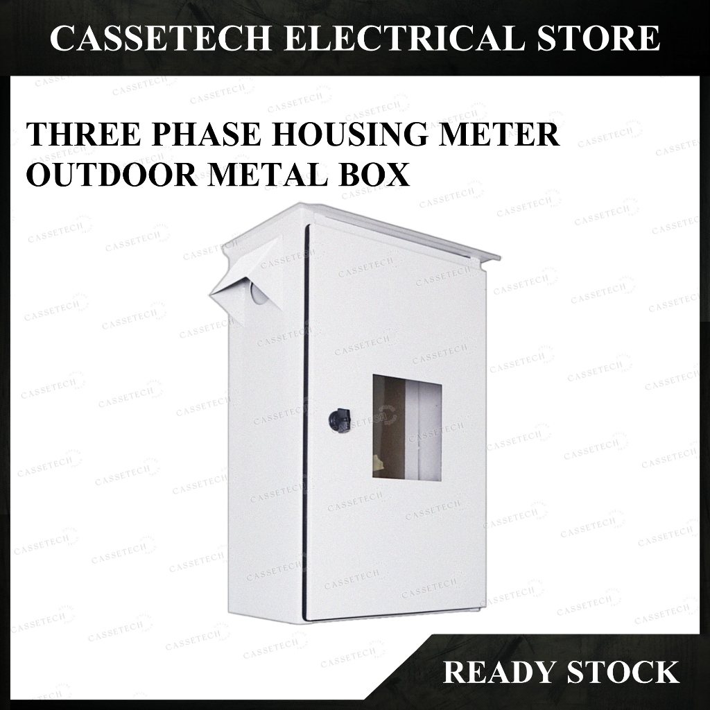 THREE PHASE OUTDOOR HOUSING METER METAL BOX FIBER BOARD TNB / 3 PHASE ...