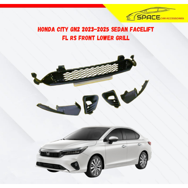 Honda City Gn2 2023-2025 SEDAN Facelift FL Rs Front Lower Grill | Shopee Malaysia