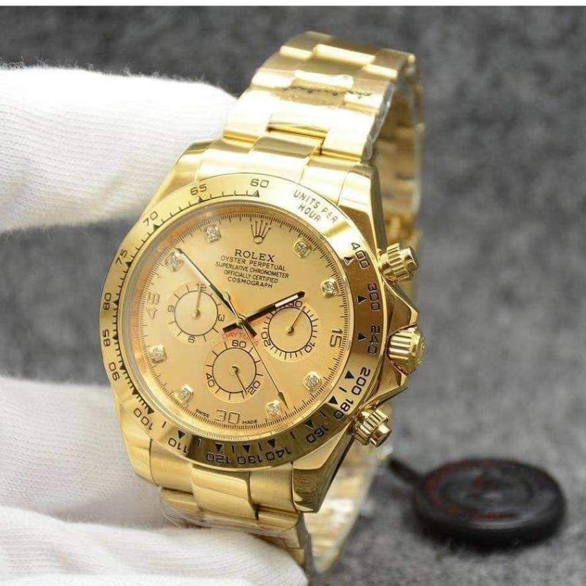 Daytona Colors full Gold Men Automatic Steel Good Condition Box Full ...