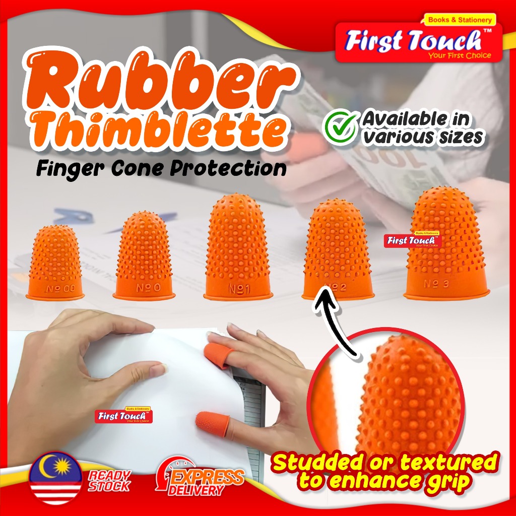Yosogo Finger Cones Rubber Protect Finger 1pcs / 5pcs Thimblettes ...