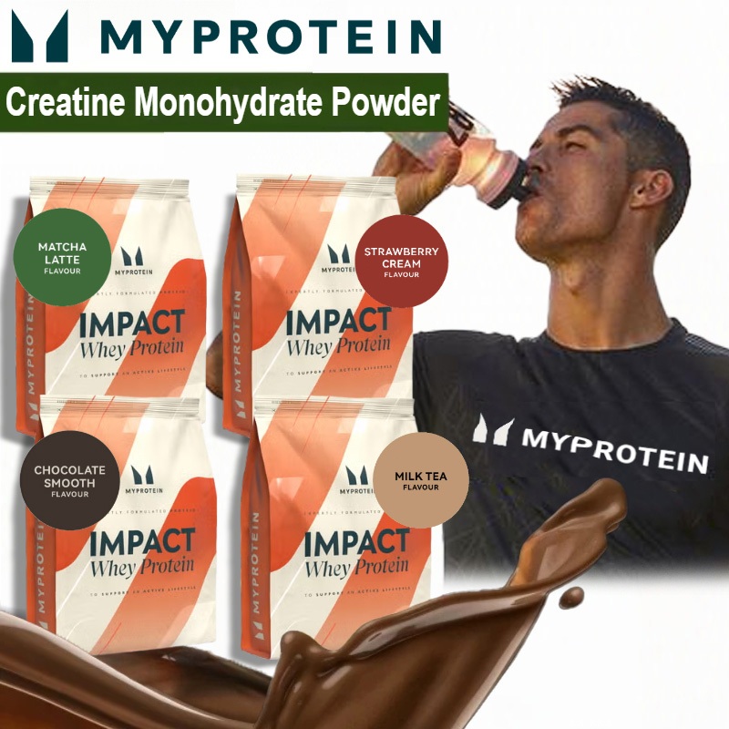 Myprotein Impact Whey Protein Smooth Chocolate/Strawberry Cream/Matcha ...