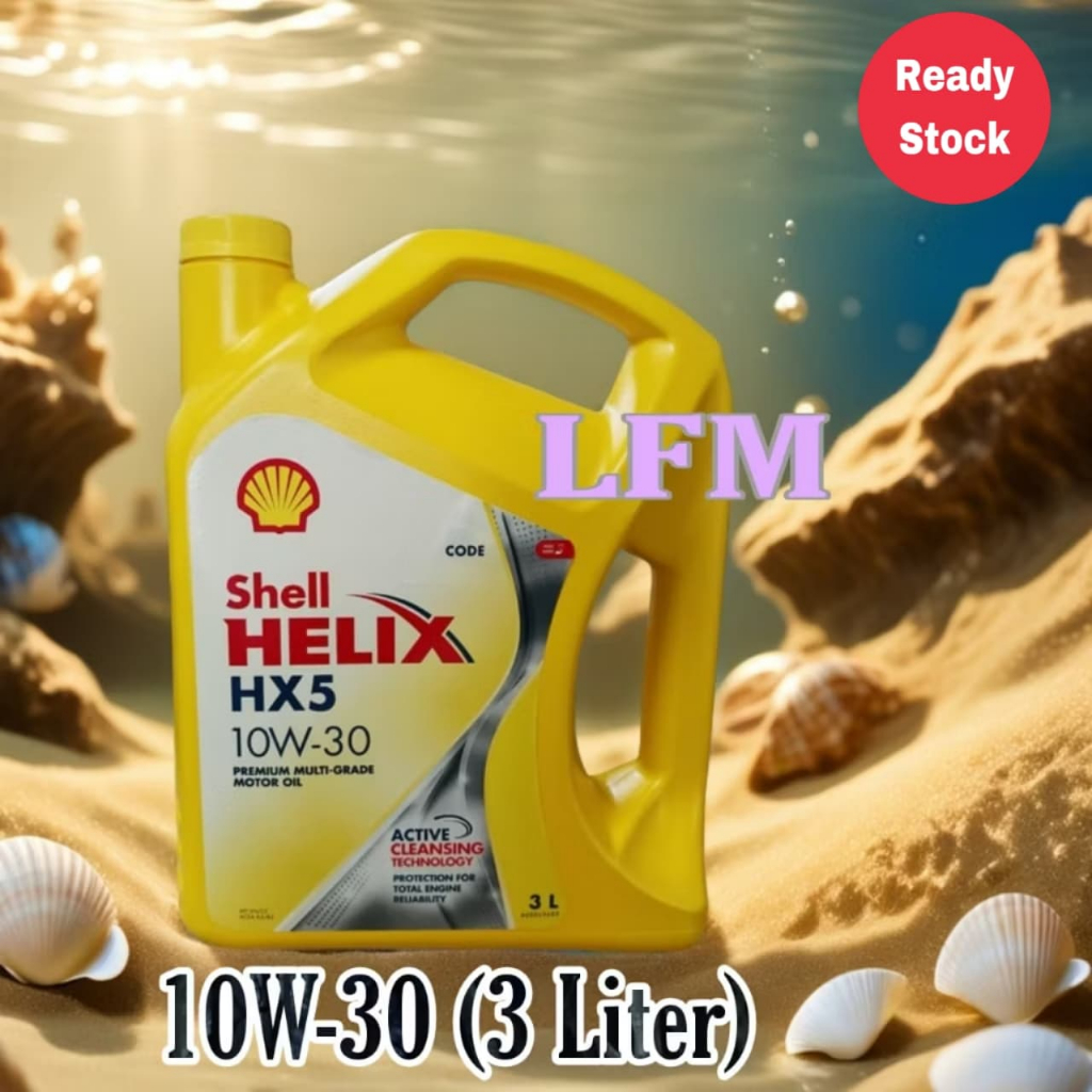 Shell Helix HX5 10w30 Semi Synthetic Engine Oil (3 Liter) HongKong For ...