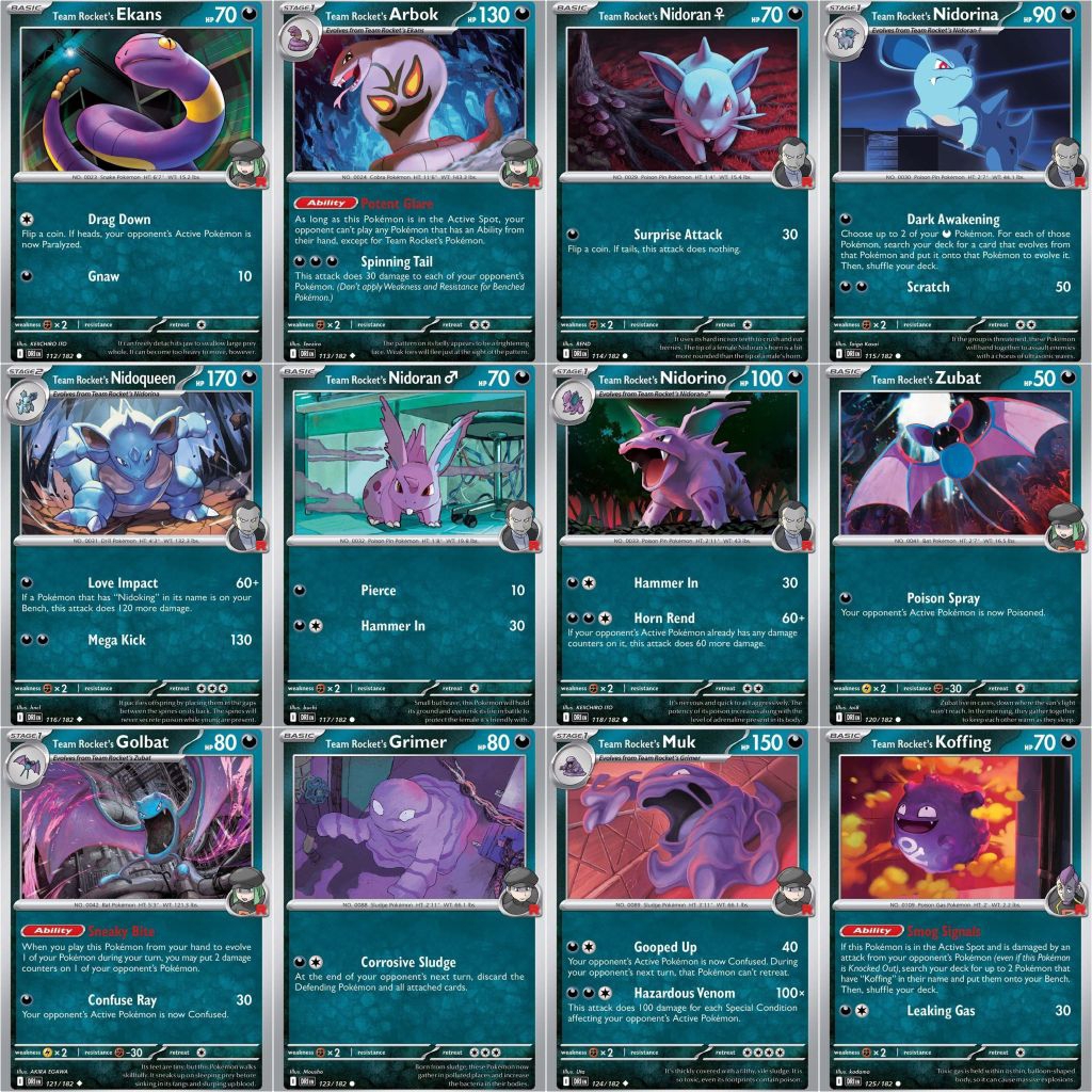 POKÉMON PTCG SV10 Destined Rivals Darkness C,UC 112 113 114 115 116 117 118 120 121 123 124 125 ...