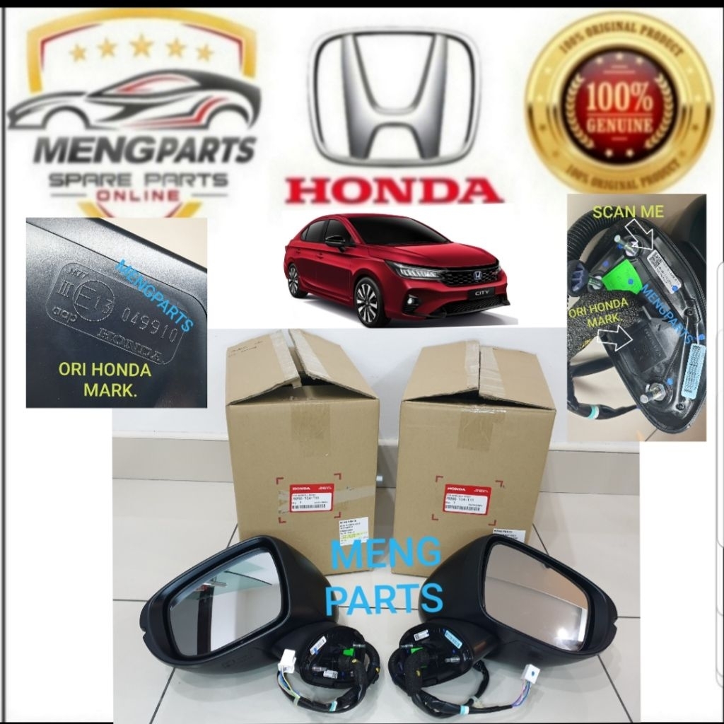 ORIGINAL HONDA CITY TOO GN2 GN3 GN5 2020Y-2024Y SIDE MIRROR DOOR MIRROR ...