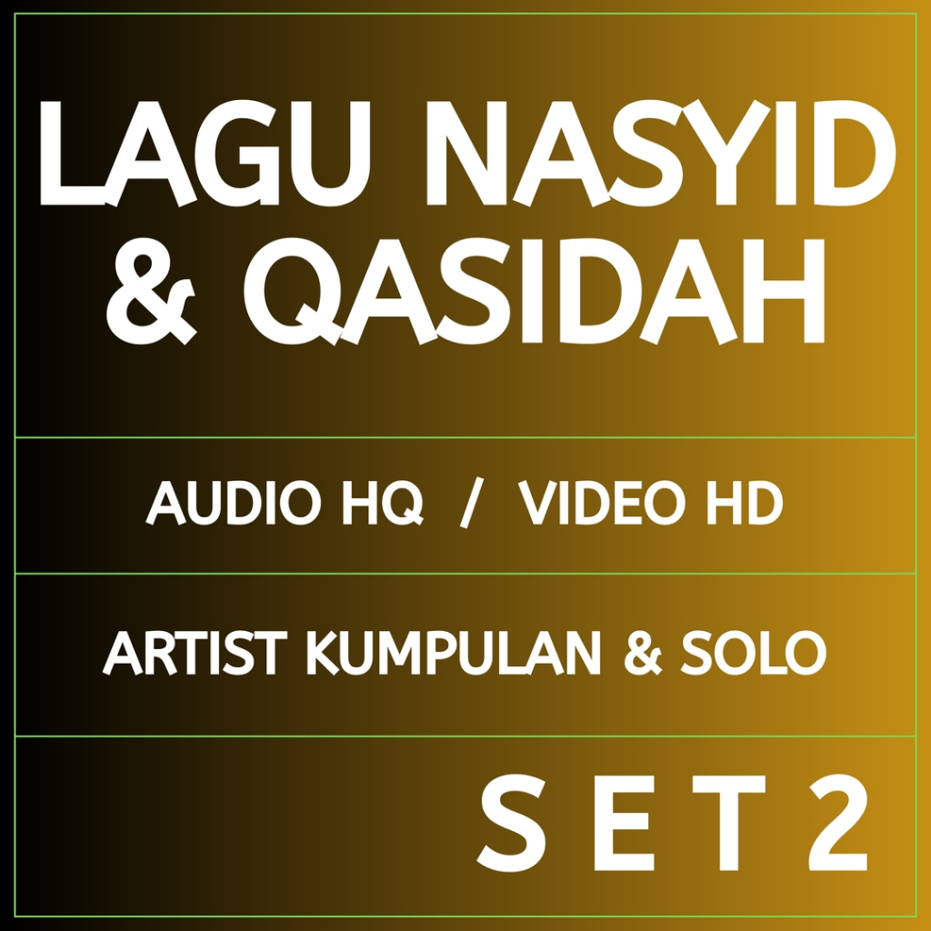 PENDRIVE | AUDIO VIDEO COLLECTION | LAGU NASYID QASIDAH 2 | KOLEKSI VIDEO BUDAK | SET 6B ...