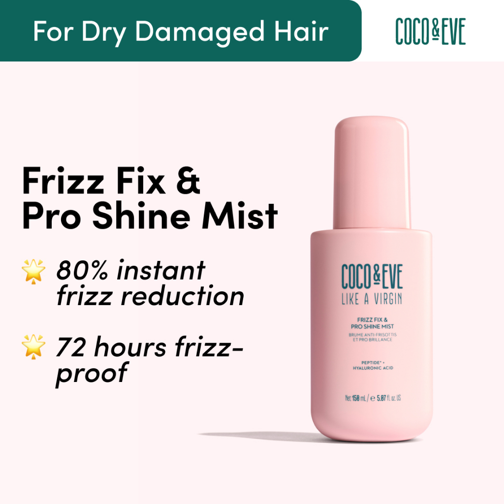 Coco & Eve Like A Virgin Frizz Fix & Pro Shine Mist | Shopee Malaysia