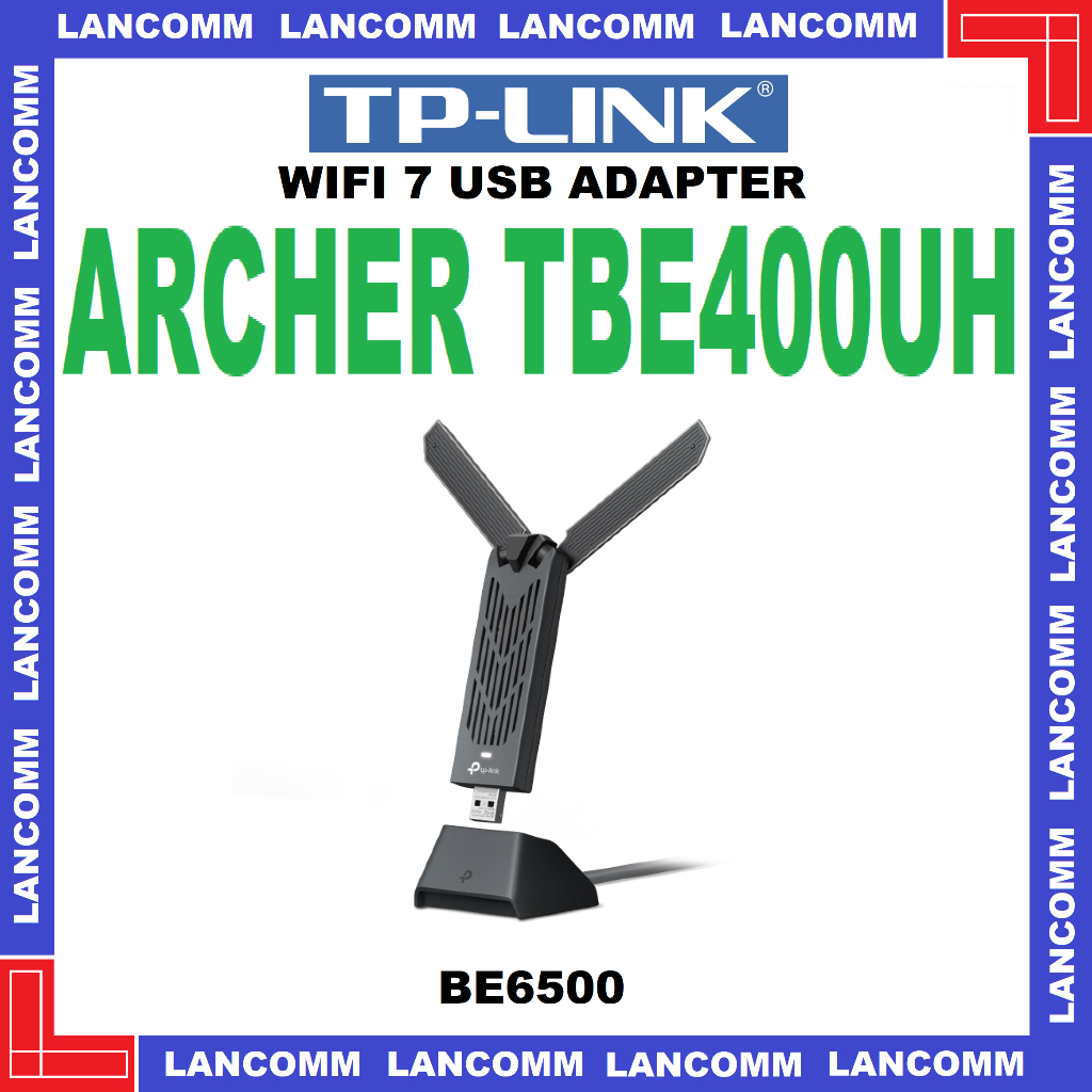 TP-LINK Archer TBE400UH BE6500 Wi-Fi 7 High Gain Wireless USB Adapter ...
