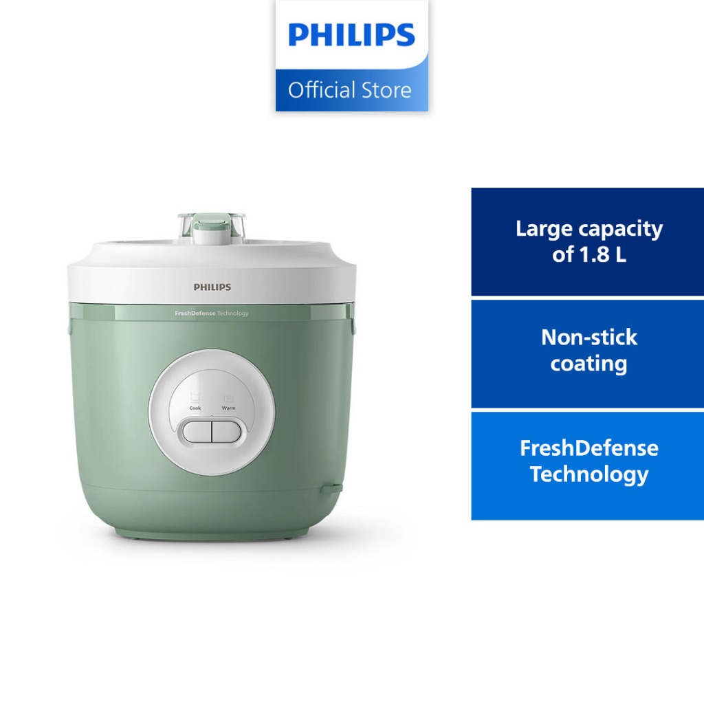 Philips HD3212 | Spherical Pot Analog Rice Cooker | 1.8L | FreshDefense ...