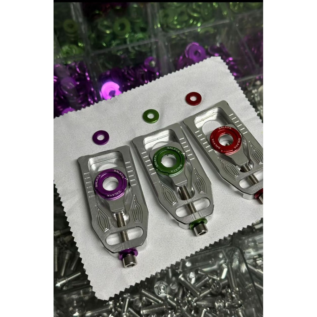Chain Adjuster Alloy CNC Monolithic cnc Aluminum pad, WAVE EX5 DREAM FU ...