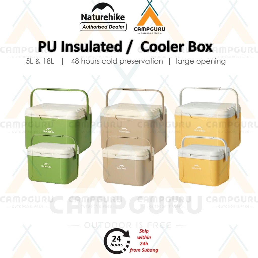 Naturehike PU Insulated Cooler Box 5L 18L Anti-Bacterial 48H Cold ...