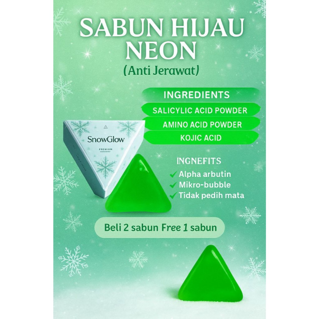 SNOWGLOW Soap Glutathione Whitening Sabun Gluta Jeragat & Jerawat Muka ...