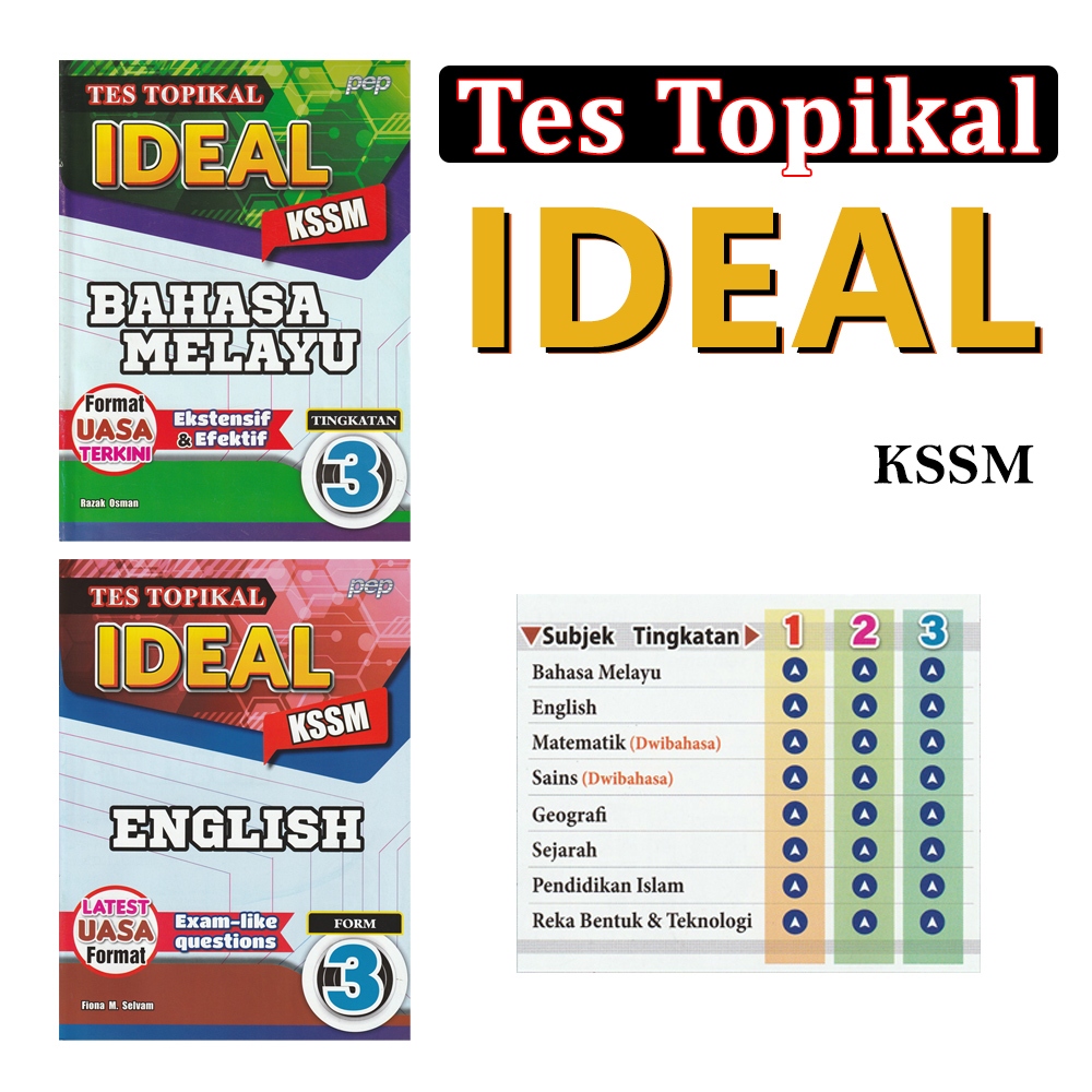 PEP | ACTIVITY BOOK | KSSM - TES TOPIKAL IDEAL - FORMAT UASA - EXAM ...