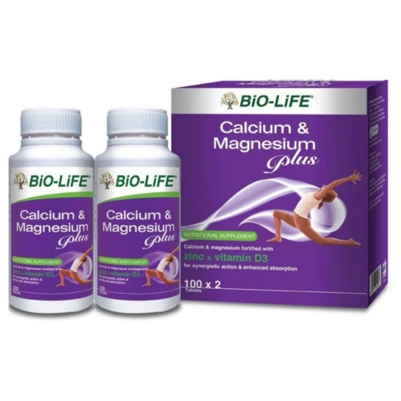 BIO-LIFE CALCIUM & MAGNESIUM PLUS 100s/2x100s ( Exp12/2026) | Shopee ...