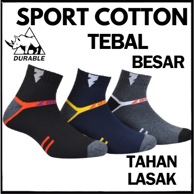 Stoking Stokin Lelaki Kerja Tebal Lebar Besar Tahan Cotton Stokin Kasut ...
