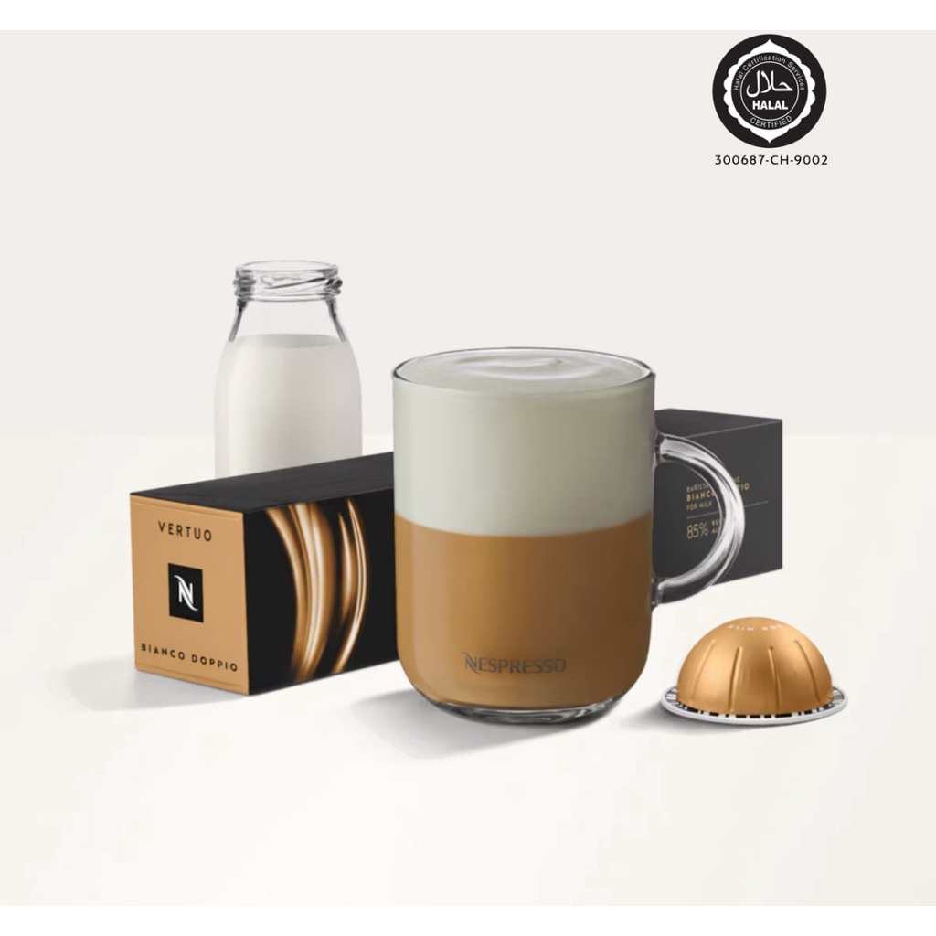 nespresso Vertuo Barista Creations Bianco Doppio capsules Smooth and ...