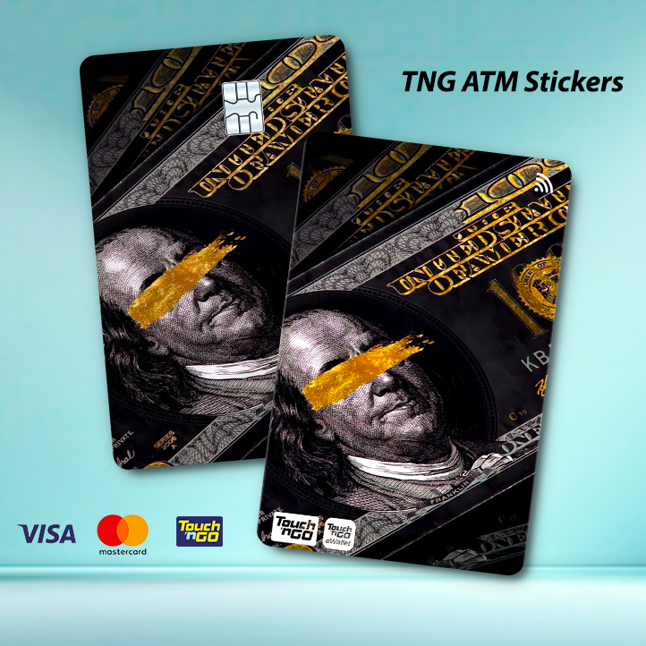 Dollar Bill TNG - Touch n Go Card Sticker Cover TNG / MASTER / VISA ...