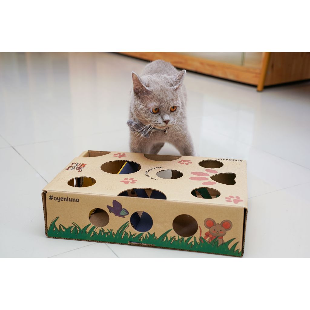 Oyen & Luna | Purr Puzzle | Cat Kibble Feeder Slow Feeding Toy Anti ...