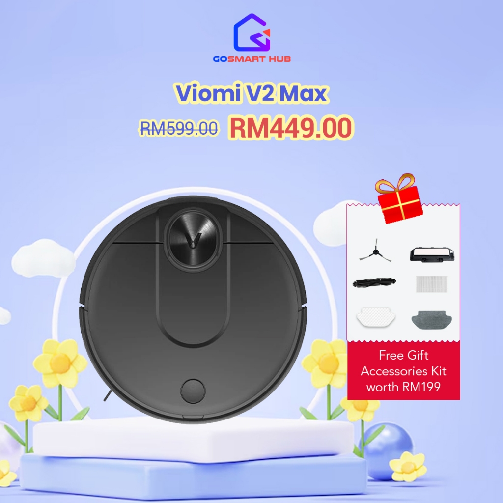 Mijia Viomi V2 Max Robot Vacuum & Mop 云米 | Lds Laser Navigation System ...