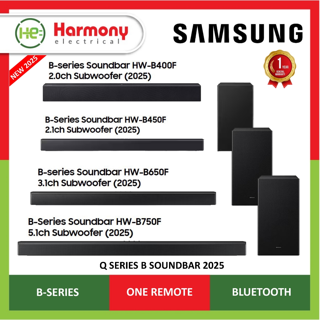 𝟐𝟎𝟐𝟓* SAMSUNG B-Series Soundbar HW-B400F/XM / HW-B450F/XM / HW-B650F/XM ...