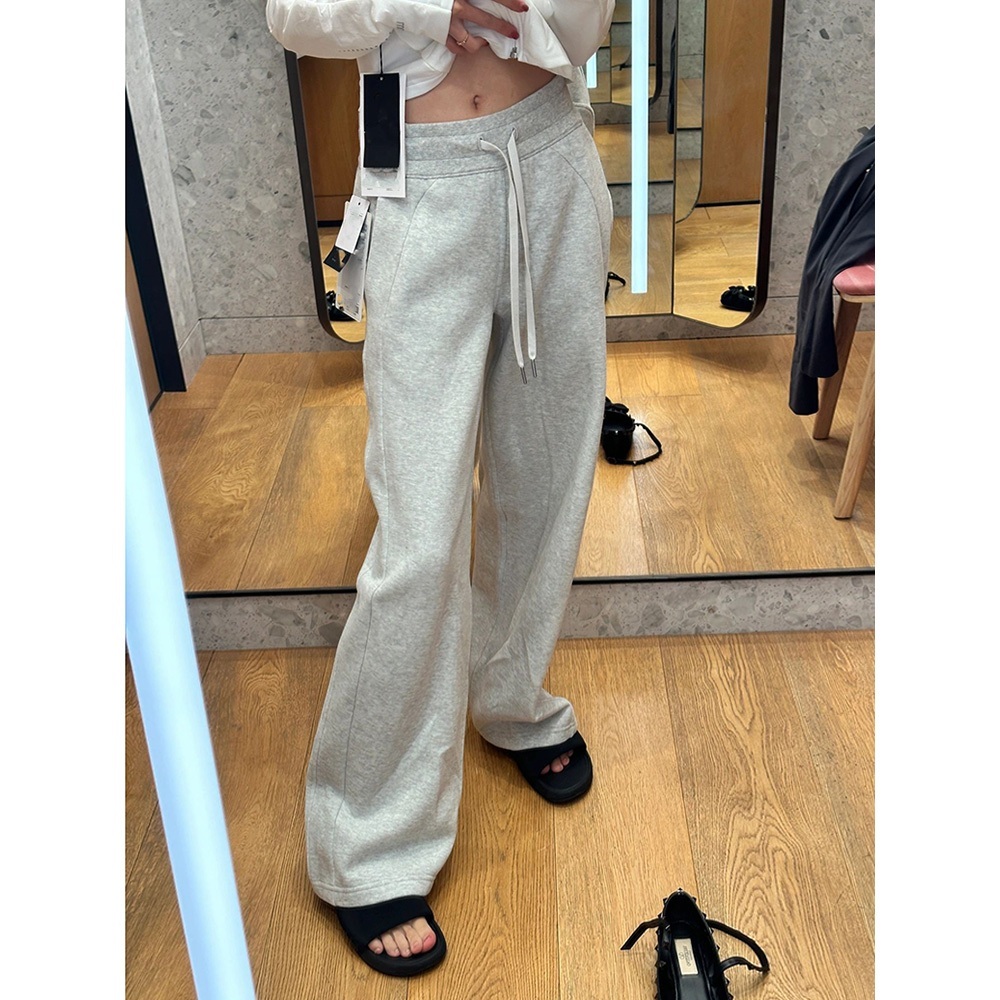 Women’s American Grey Joggers Winter New Loose Slim Fit Casual Straight ...