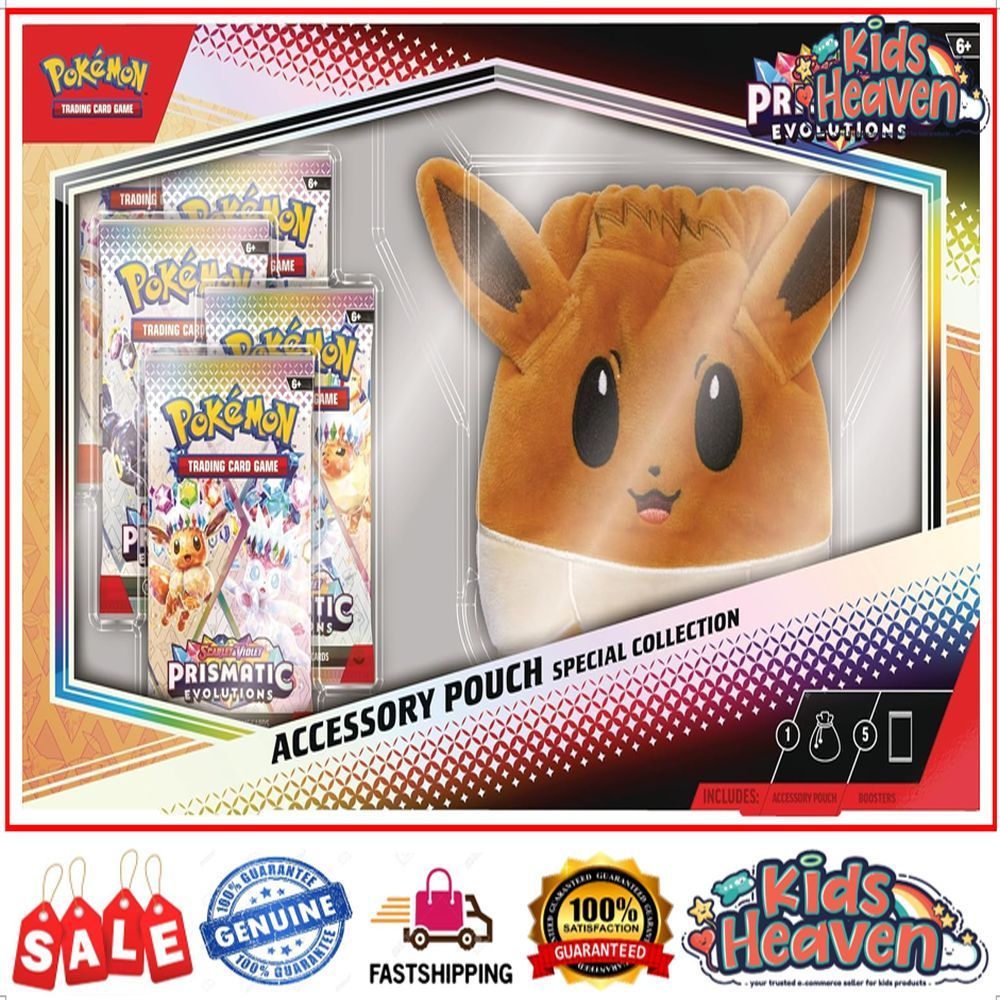 Pokemon TCG: Prismatic Evolutions Accessory Pouch Special Collection ...