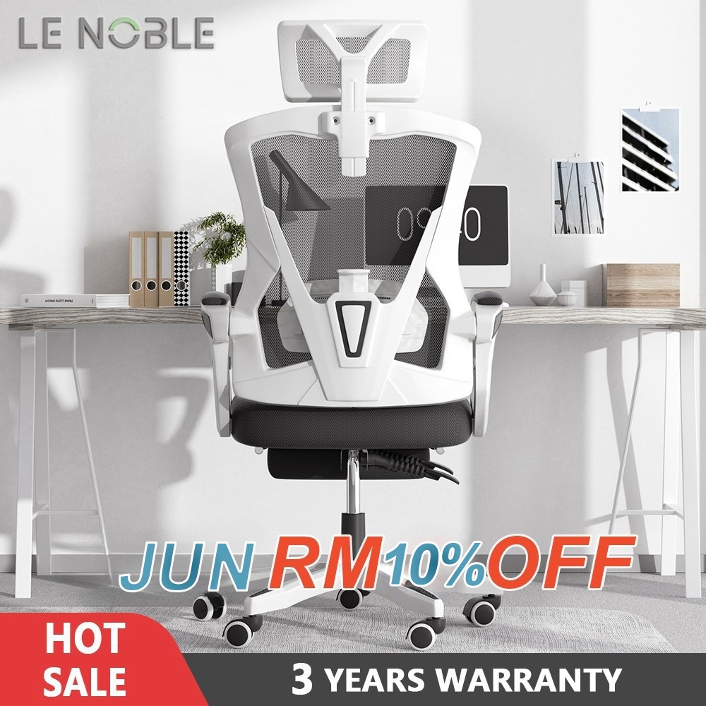 LENOBLE Office Chair Ernogomic Chair Gaming Chair Study Chair Kerusi ...
