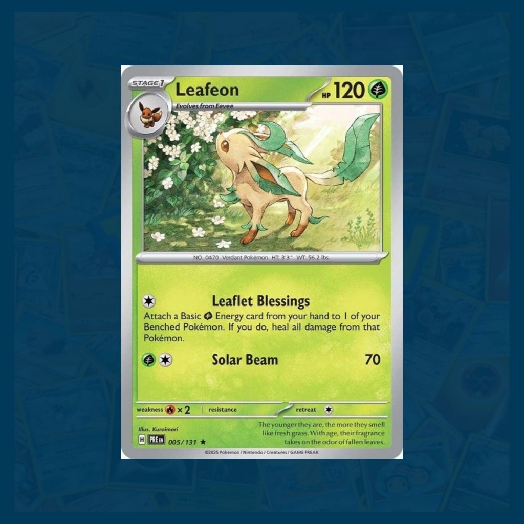 Leafeon (005/131) Holo Rare | Prismatic Evolution | Pokemon TCG Card ...