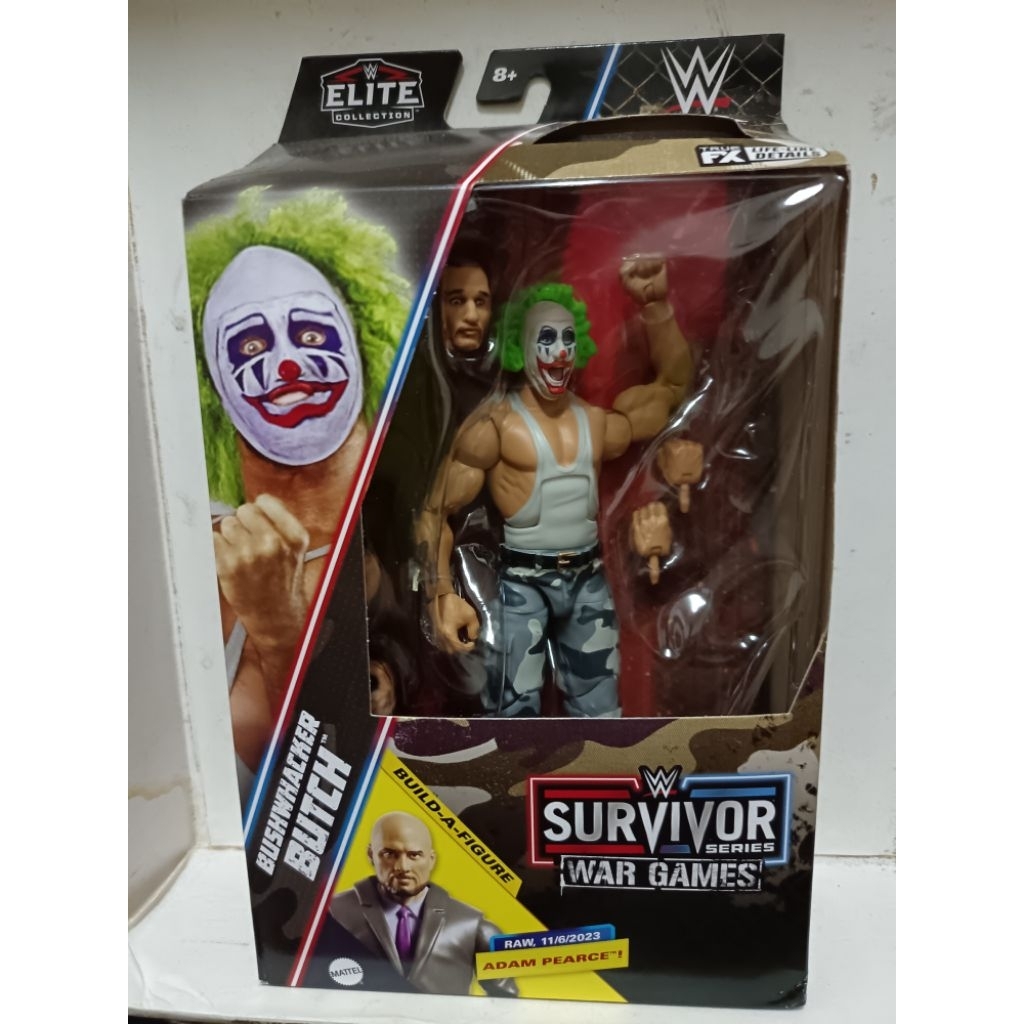 (Box Damage) Mattel WWE Elite Survivor Series Bushwhacker Butch ...