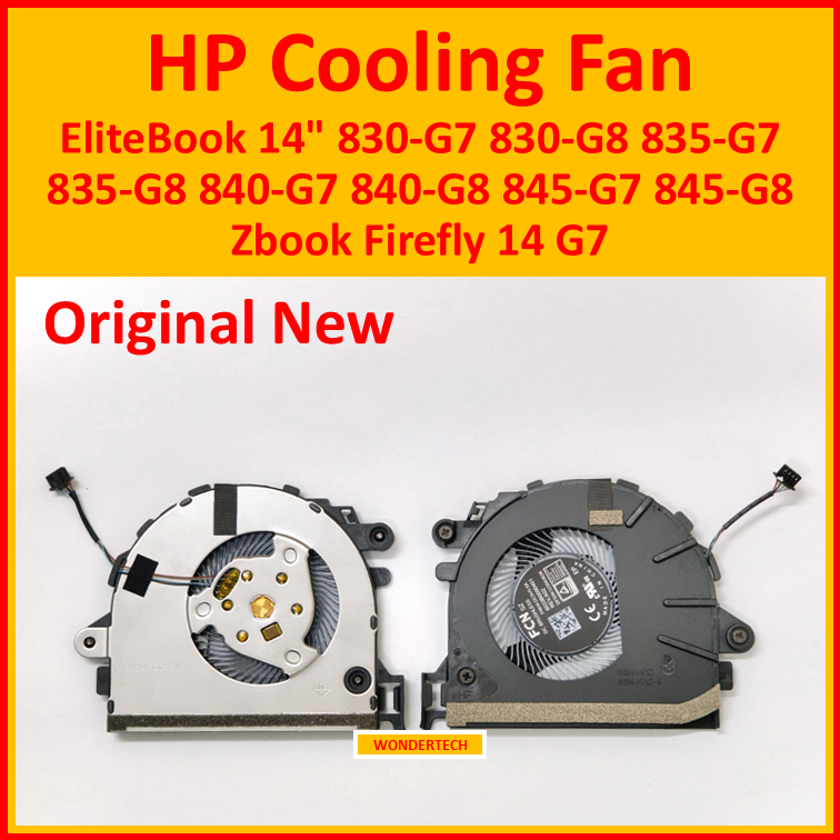 HP EliteBook 14" 830-G7 830-G8 835-G7 835-G8 840-G7 840-G8 845-G7 845-G8 CPU Cooling Fan Zbook ...