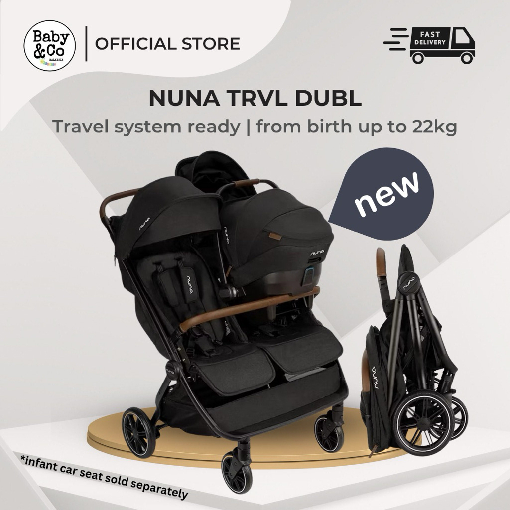 Nuna Trvl DUBL Twin Stroller | Shopee Malaysia