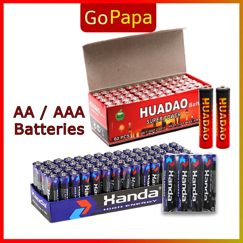 Battery AA / AAA Batteries Bateri Carbon Zinc Heavy Duty | Shopee Malaysia