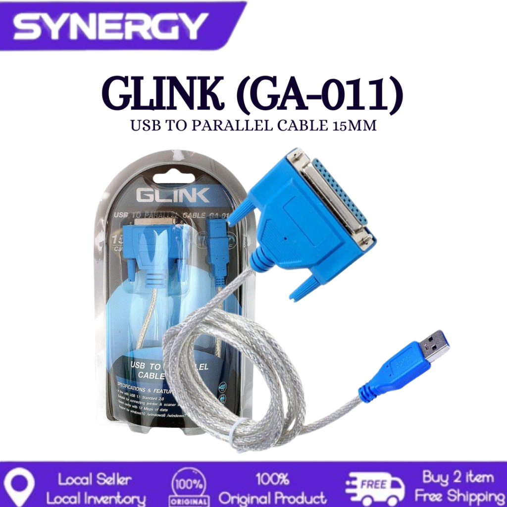 GLINK (GA-011/GA-010) - USB To PARALLEL / USB to IEEE Cable 1.5MM ...