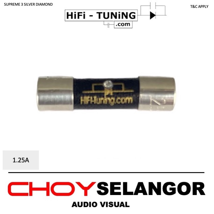Hifi Tuning Supreme 3 Silver Diamond -5 X 20MM (T) Audio Grade Fuses ...