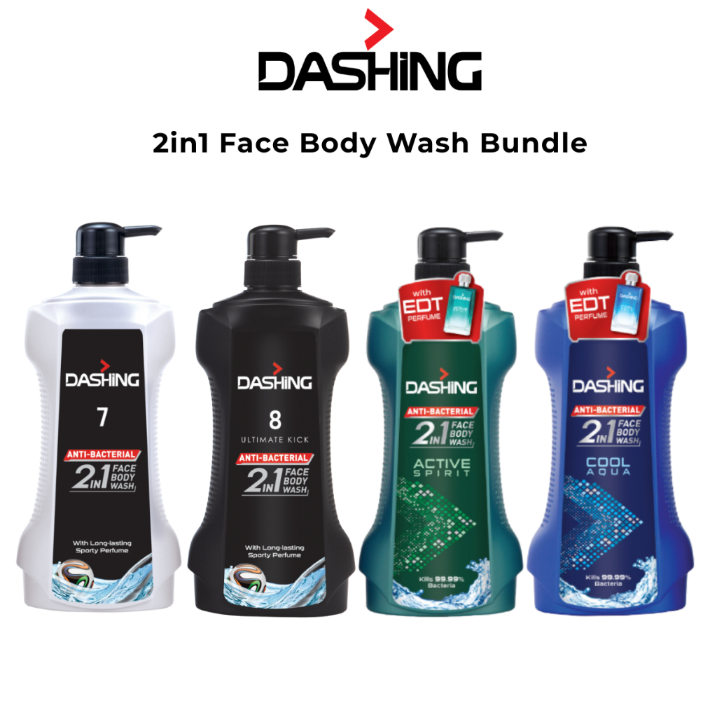 [Bundle of 3] DASHING 2in1 Face & Body Wash 700g | Shopee Malaysia