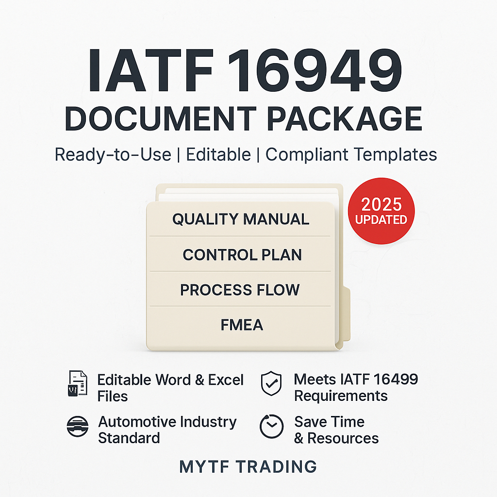 FULL IATF 16949 office templates (include SOP, flowchart, training ...