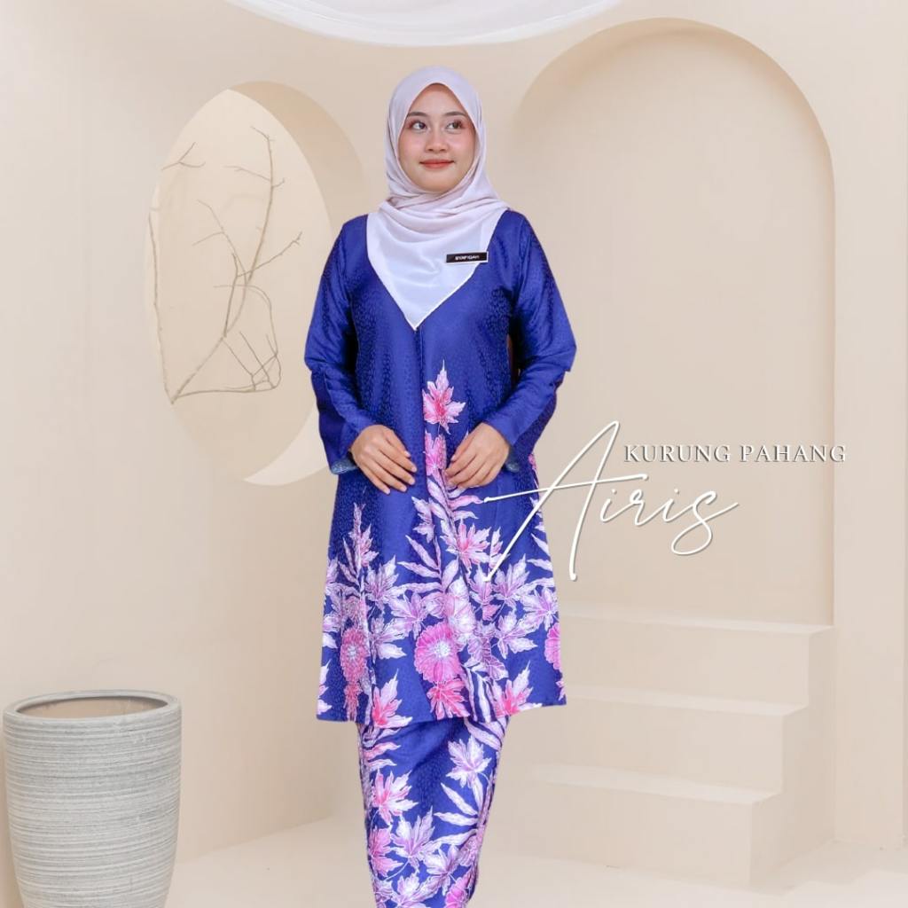 KURUNG PAHANG AIRIS by Athifa Azzahrah - Kurung Batik Viral 2025 | Kurung Batik Modern | Slim ...