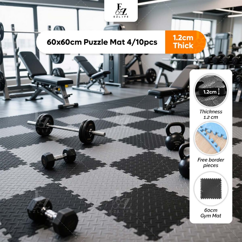 RM1.50/pcs Clearance 30cm Thick Premium Puzzle Mat Gym Mat Baby Gym ...