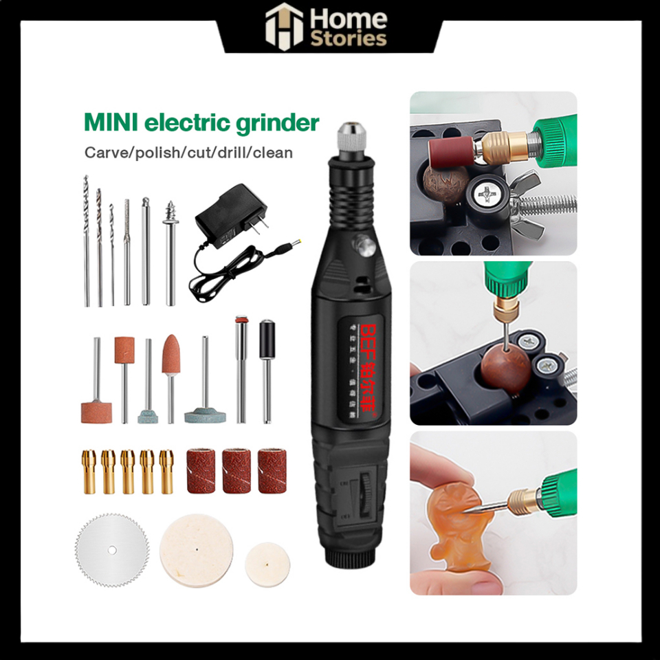 12V DC Grinder Rotary Tool Mini dremel Drill Electric Grinding Tool Kit ...