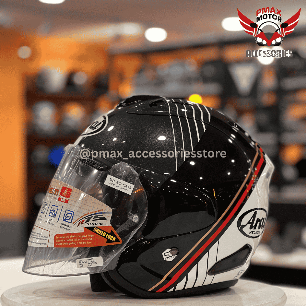 ARAI VZ-RAM TEMU WHITE OPEN FACE HELMET 100% ORIGINAL MADE IN JAPAN ...