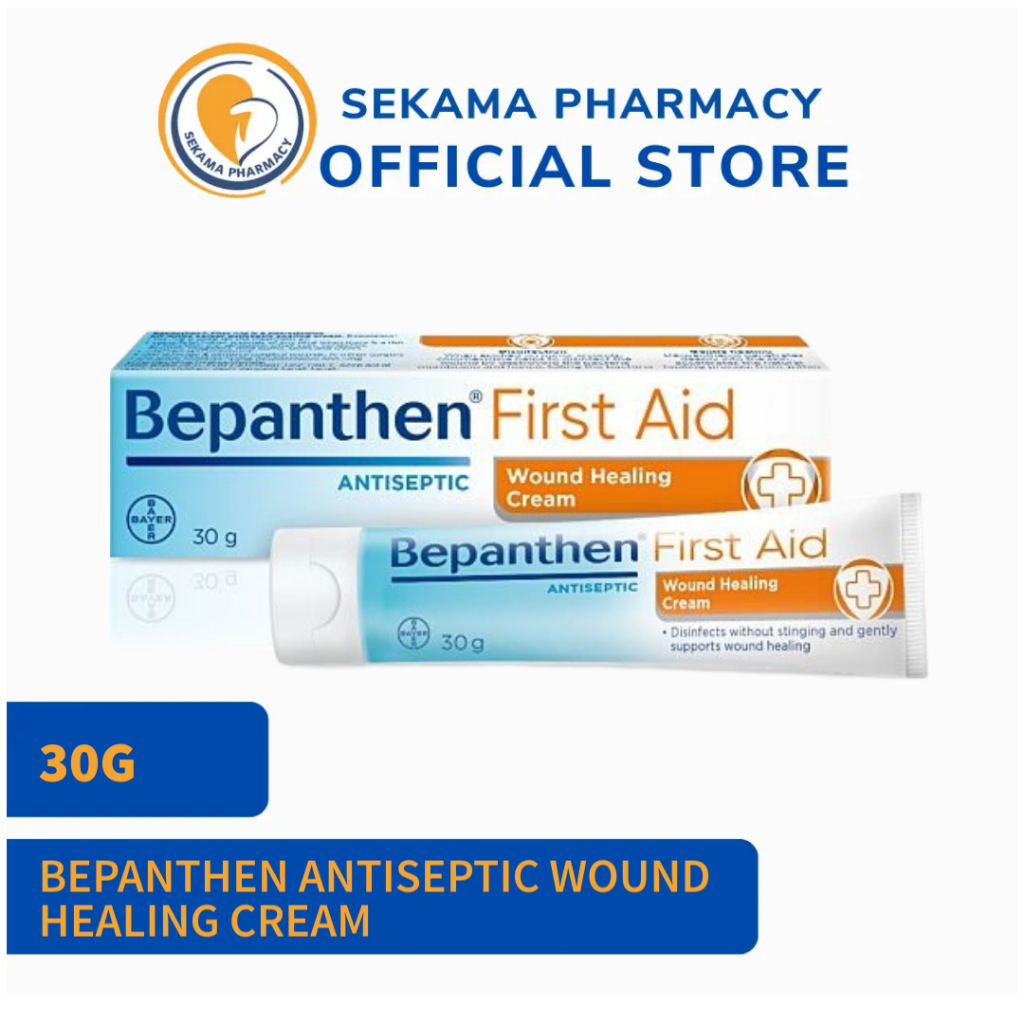 BEPANTHEN FIRST AID ANTISEPTIC WOUND HEALING CREAM 30G [EXP: 03/2027 ...