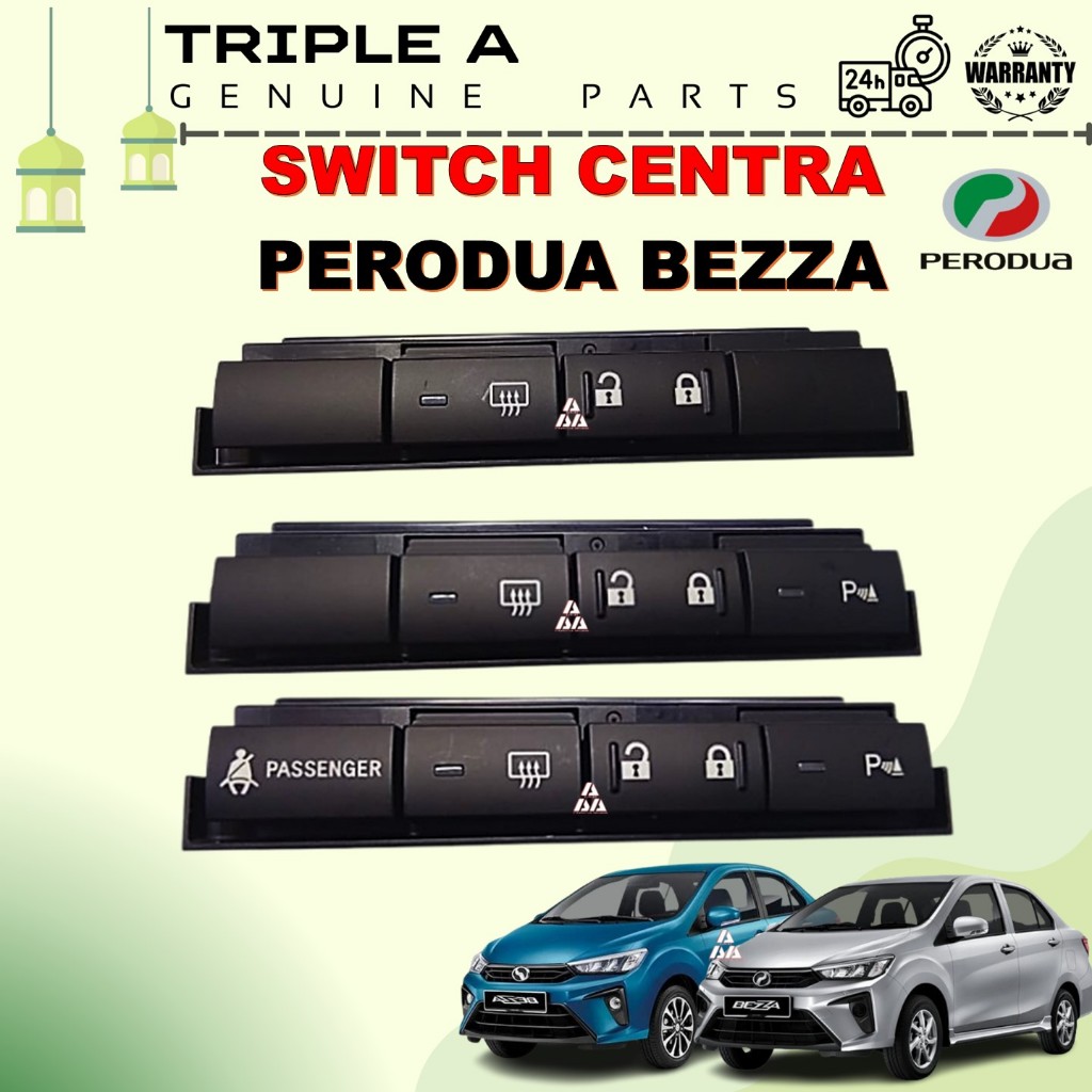 ''ORIGINAL''CENTER SWITCH PERODUA BEZZA 2 FUNCTION/ 3 FUNCTION/ 4 ...