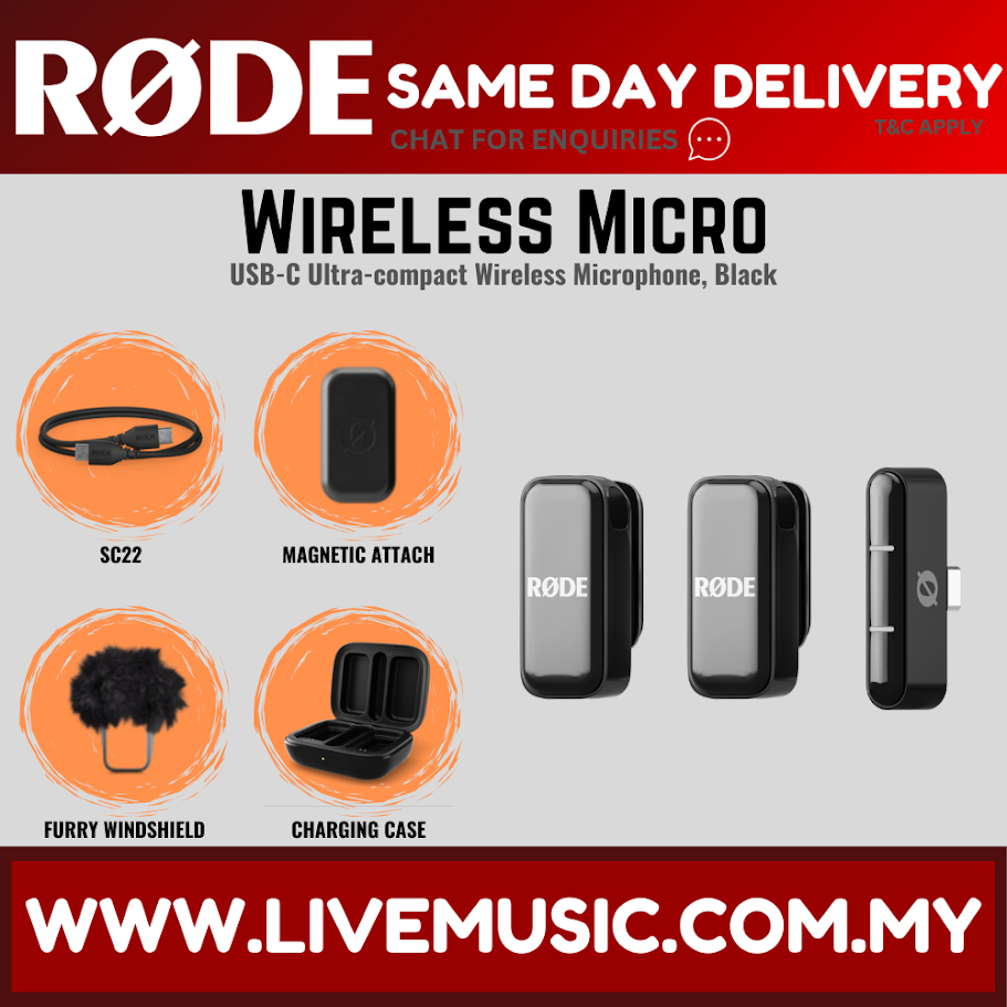Rode Wireless Micro Ultra 2tx+1rx Compact Wireless Mic for TYPE-C ...