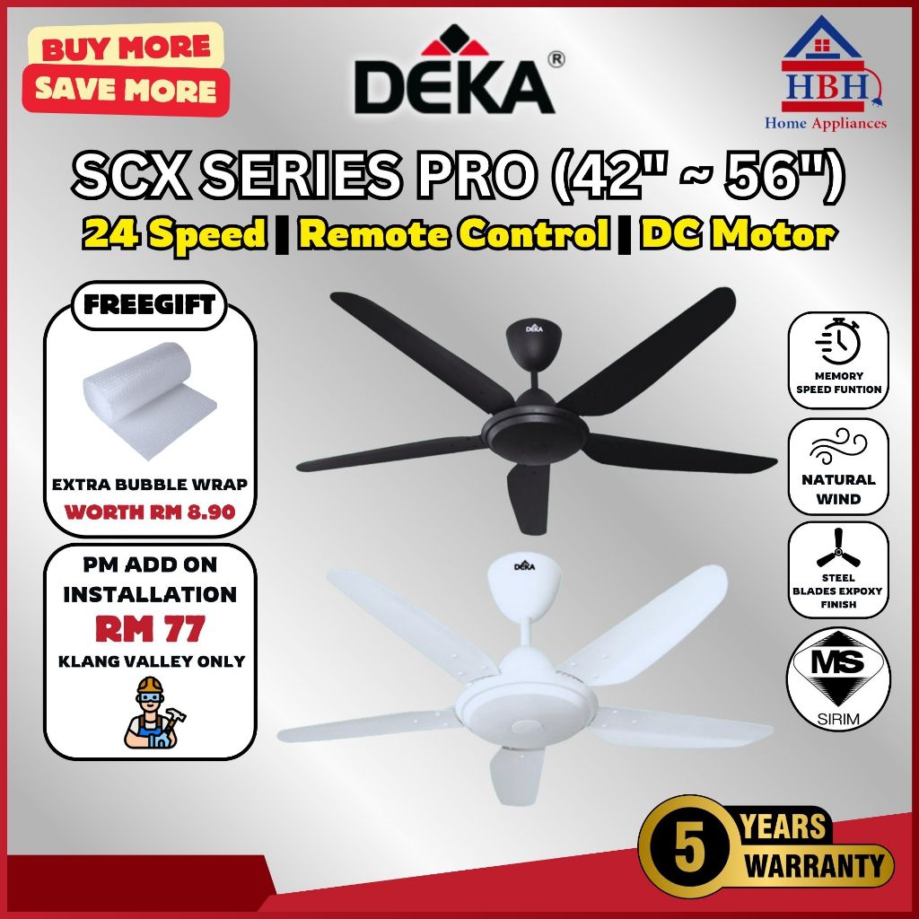 (FreeGift) Deka | SCX PRO (42") | SCX56 (56") | 7 Speed | DC Motor ...