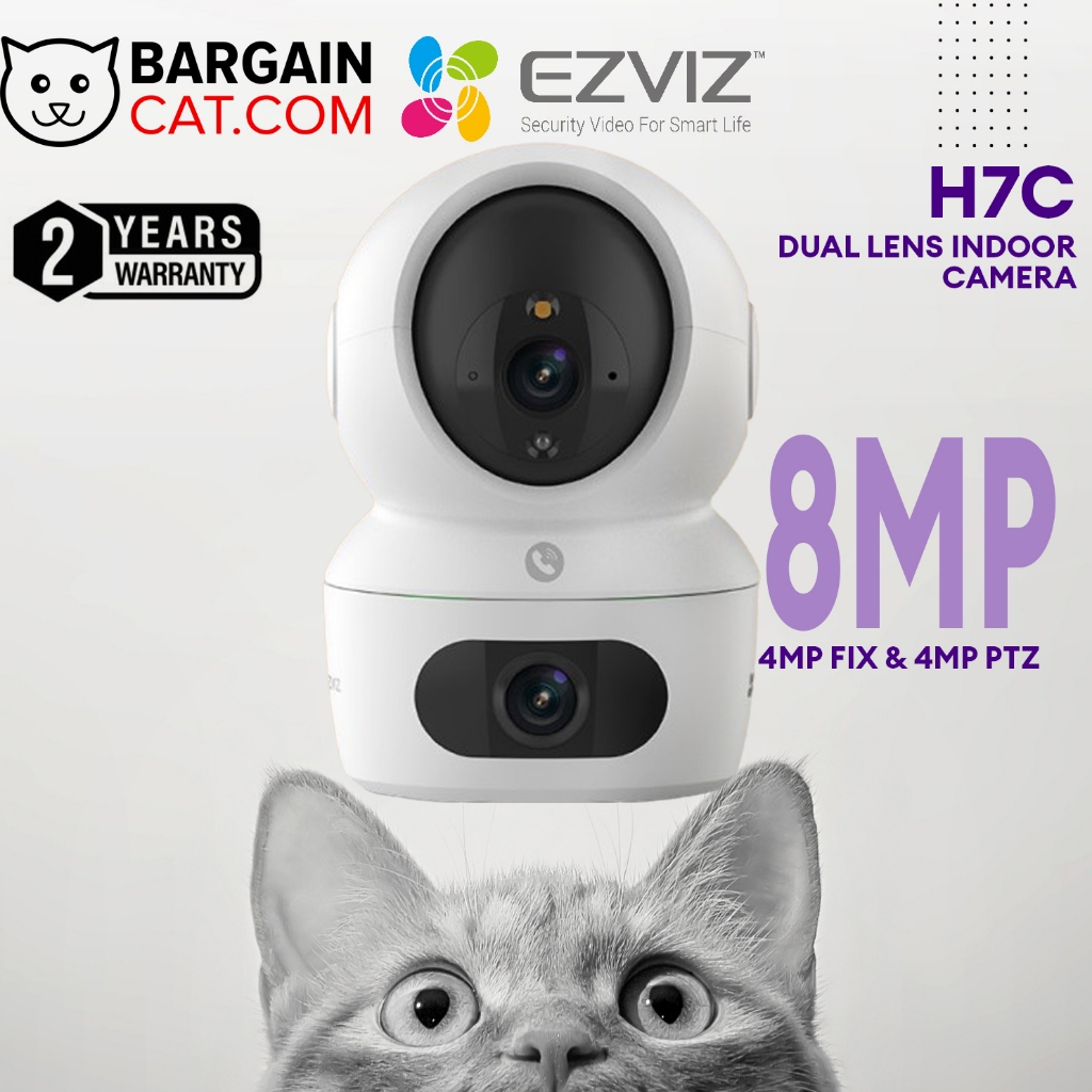 EZVIZ H7C dual lens 8MP PTZ WiFi Home Security CCTV IP Camera Smart ...